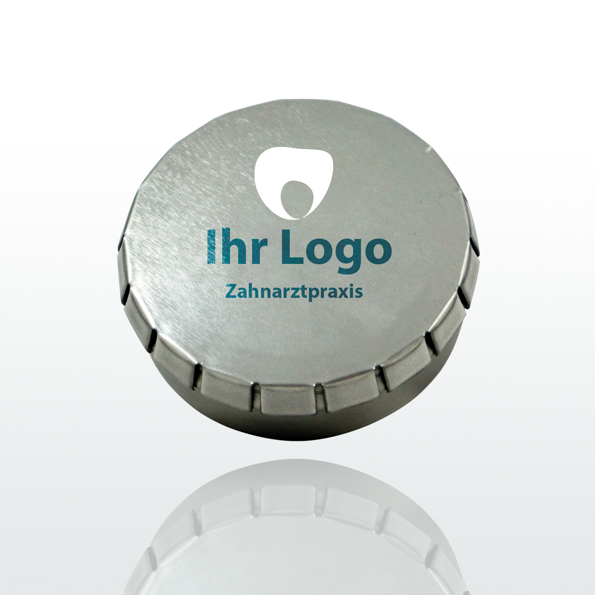 Mini Click-Clack Dose 'Vivil Extra Strong'zweifarbig bedrucktzuckerfrei